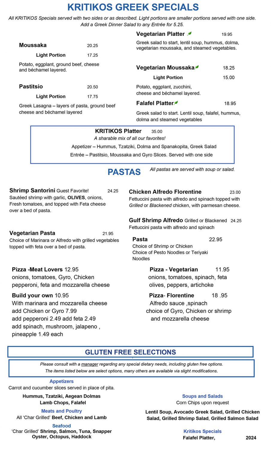 Home Page - Kritikos Grill